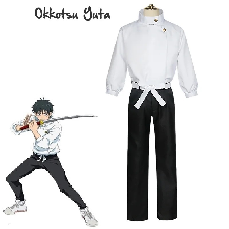 Anime Jujutsu Fushiguro Toji Cosplay Costume Yuta Okkotsu Top Pants ...