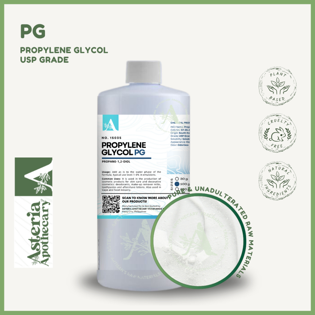 Propylene Glycol, USP Grade Procol (250g, 500g & 1Kg) - Asteria ...