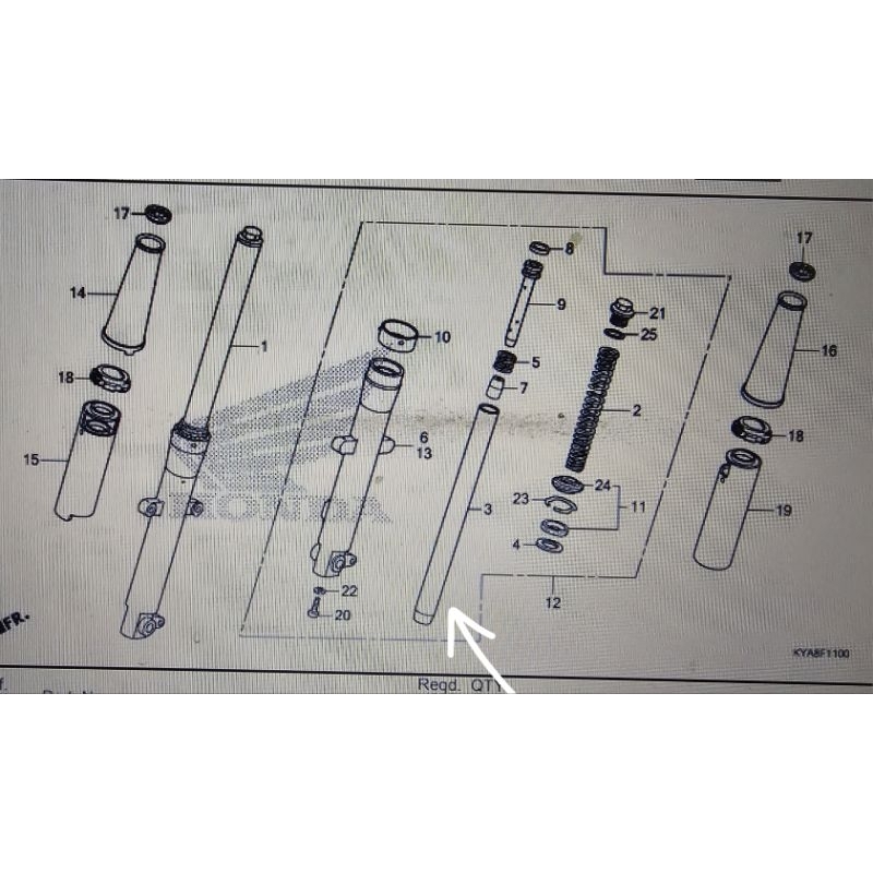 Front Fork Pipe Comp for Tmx Supremo(Fork Tube) | Shopee Philippines