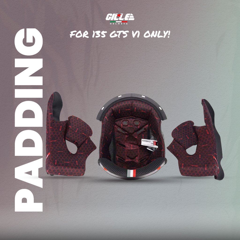 Gille Helmet 135 GTS V1 Accessories Replacement Padding Memory Foam ...