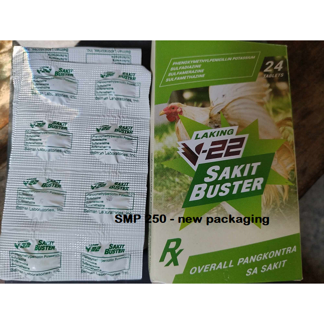 Laking V22 Sakit Buster / SMP 250 Antibacterial (24 tablets per pack ...