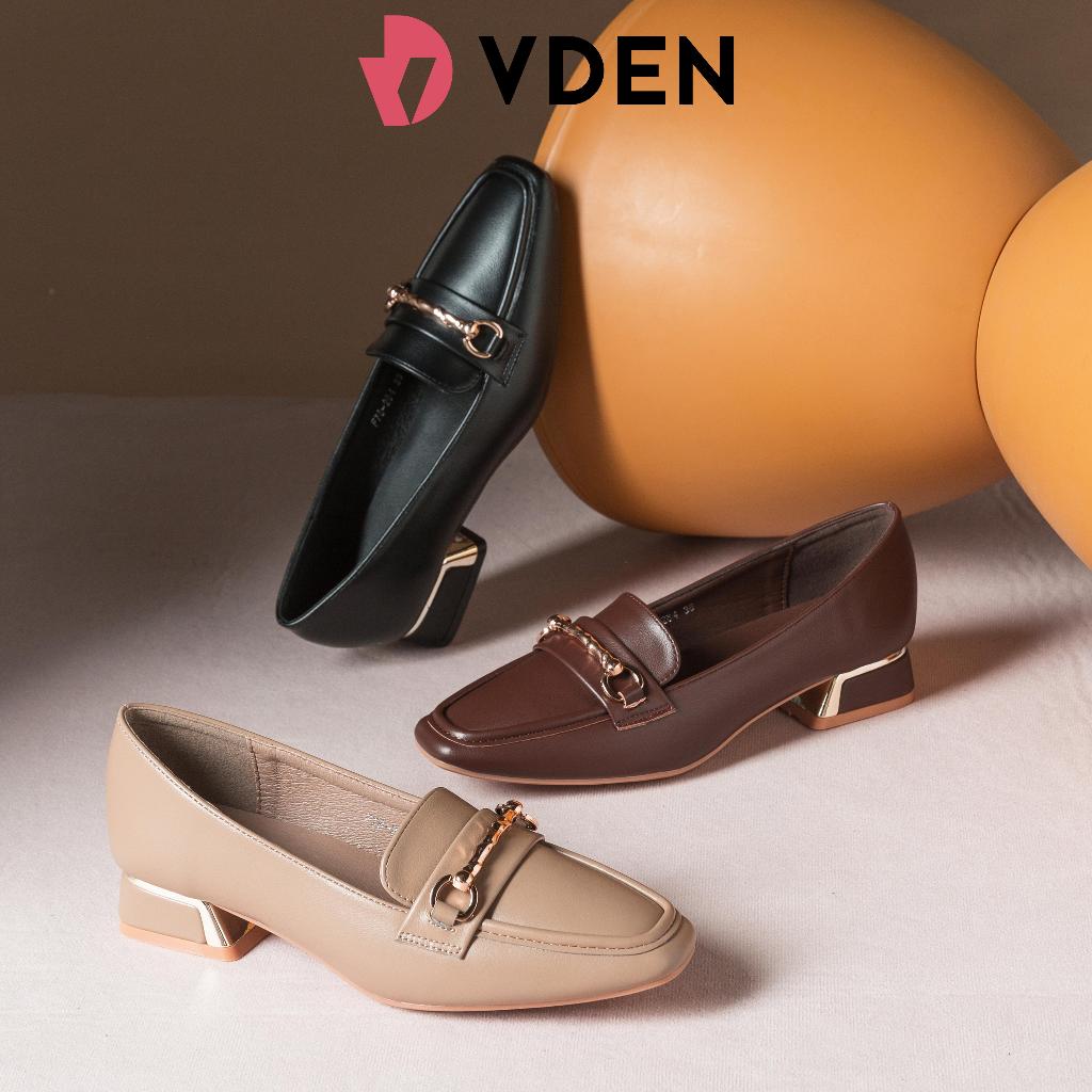 VDEN Square-toe Loafers For Women (F78-284) Slip-Ons 2024 New Retro ...