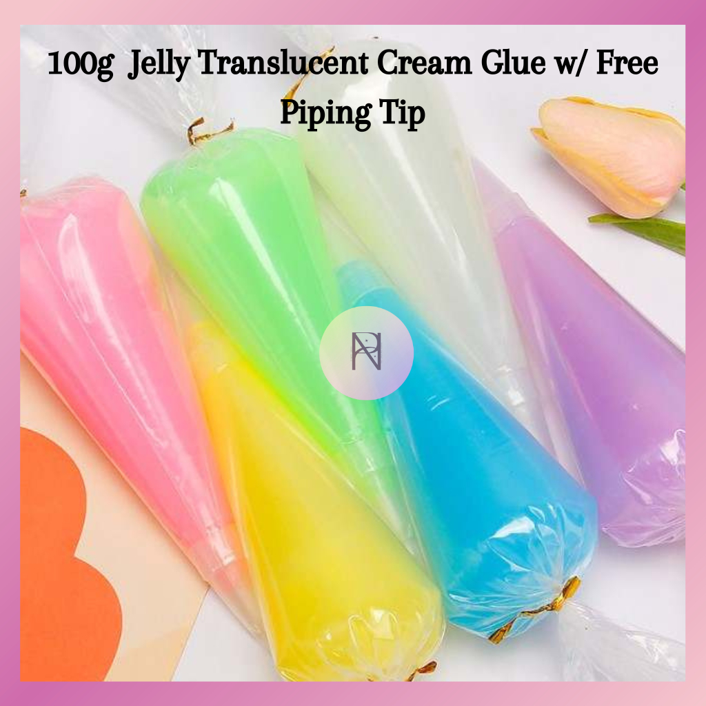 Decoden Jelly Translucent Cream Glue 100g for DIY | Fake Whipped Cream ...