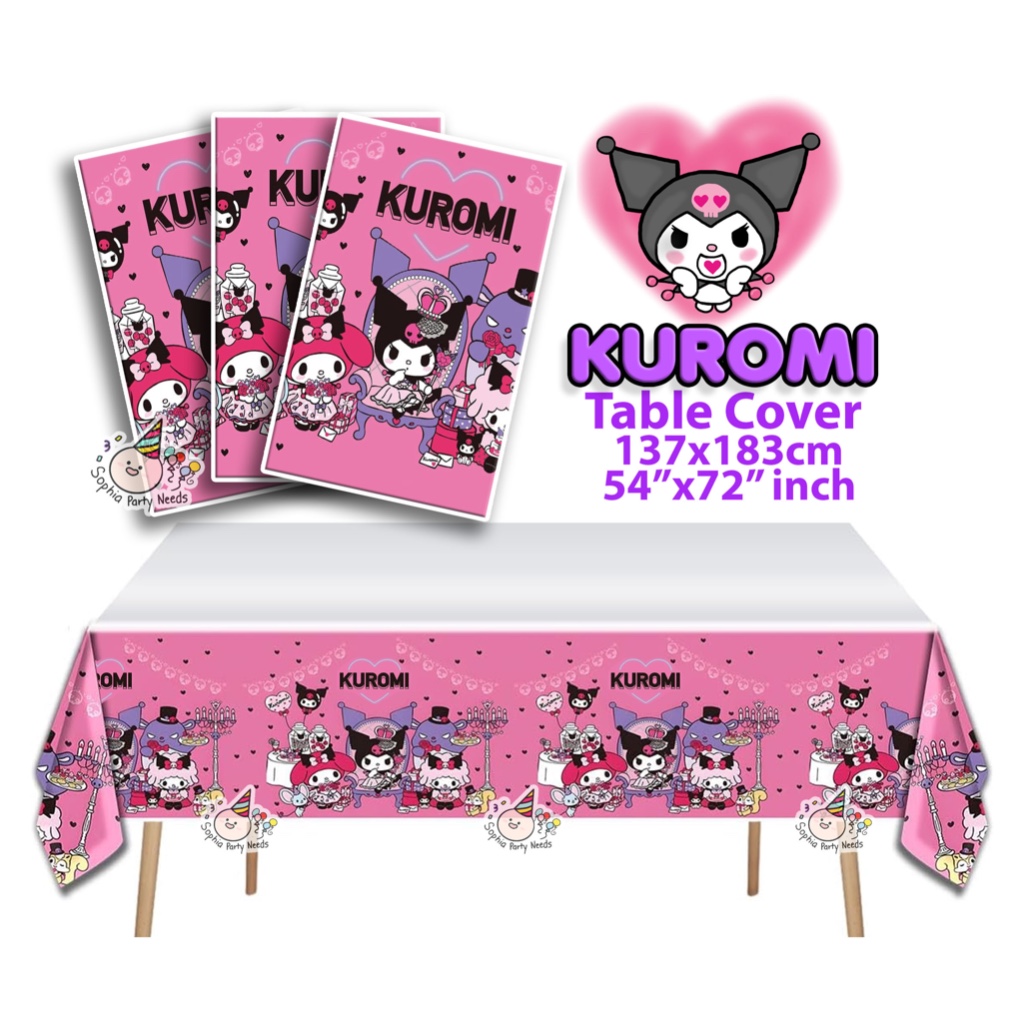 Disposable Table Cover Kuromi Design Character | Shopee Philippines