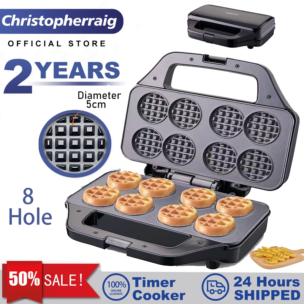 8/16 Hole Mini Waffle Maker 16 Hole Mini waffles Breakfast Machine ...