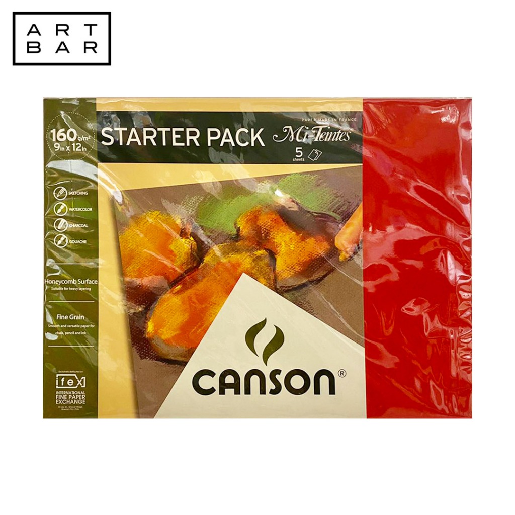 Canson Starter Pack Mi-Teintes 03026158 Poppy Red 9x12 Inches - Art Bar ...