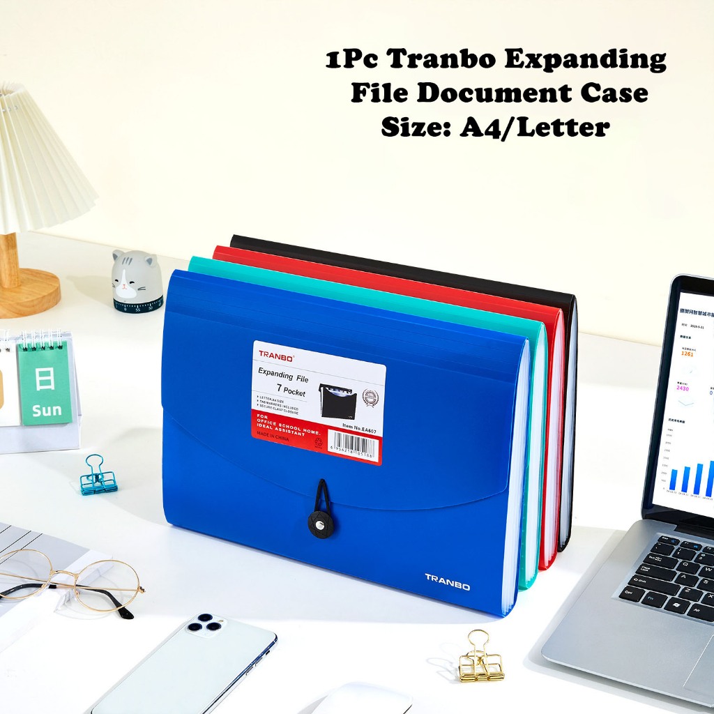 Tranbo Expanding File Document case Letter/A4 size | Shopee Philippines
