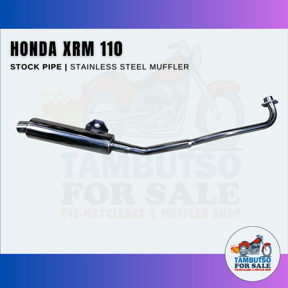 Honda XRM 110 Stock Pipe Type Muffler for XRM 110 Exhaust pipe | Shopee ...