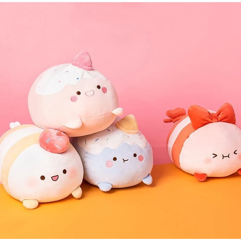 Miniso Delightful Food Series - Strawberry/Cotton Candy/Cream Plush ...