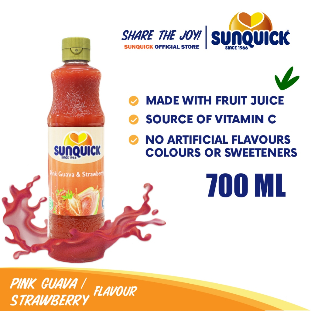 Sunquick Pink Guava And Strawberry Juice Concentrate 700ml | Shopee Philippines