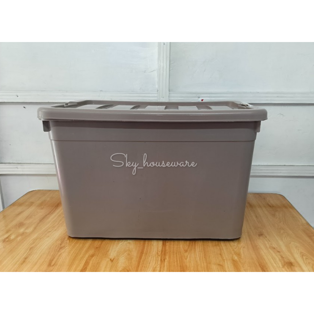 143L AESTHETIC STORAGE BOX / MOCHA STORAGE BOX J&T MASTER BOX (MAXIMUM ...