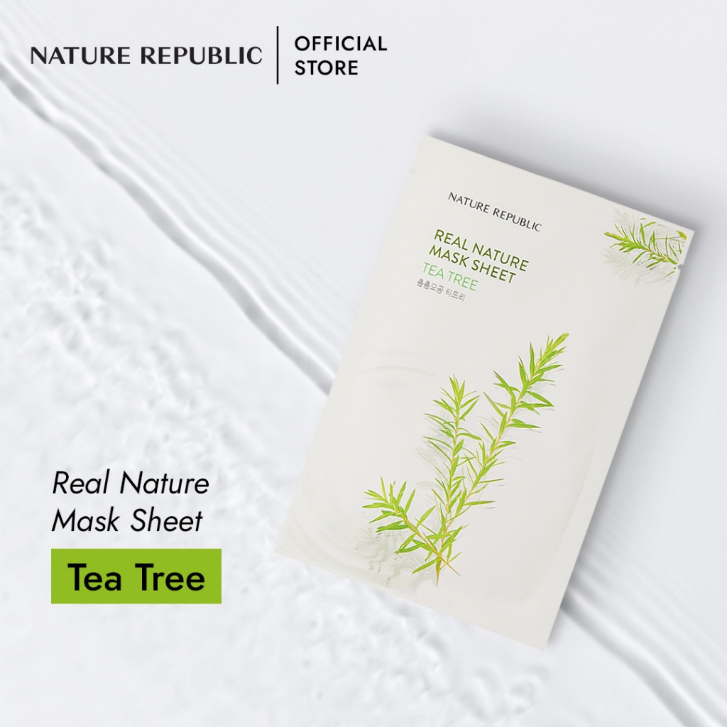 Nature Republic Real Nature Tea Tree Mask Sheet | Shopee Philippines
