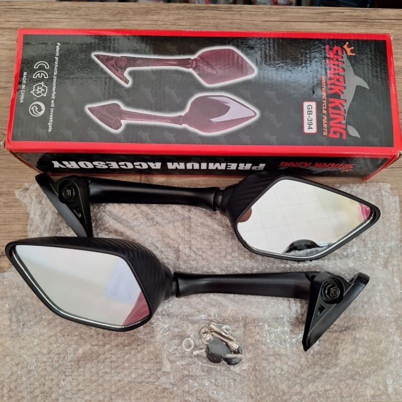 SIDE MIRROR YAMAHA NMAX CARBON LH/RH (aluminium arm) | Shopee Philippines