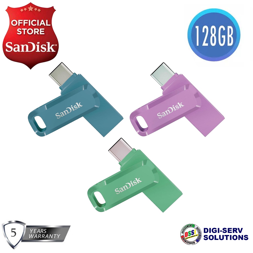 SanDisk Ultra Dual Drive Go 128GB SDDDC3 USB Type-C OTG (choose color ...