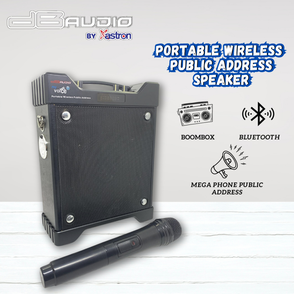 DBAudio Portable Wirelesss Microphone Public Address Speaker with Fm ...