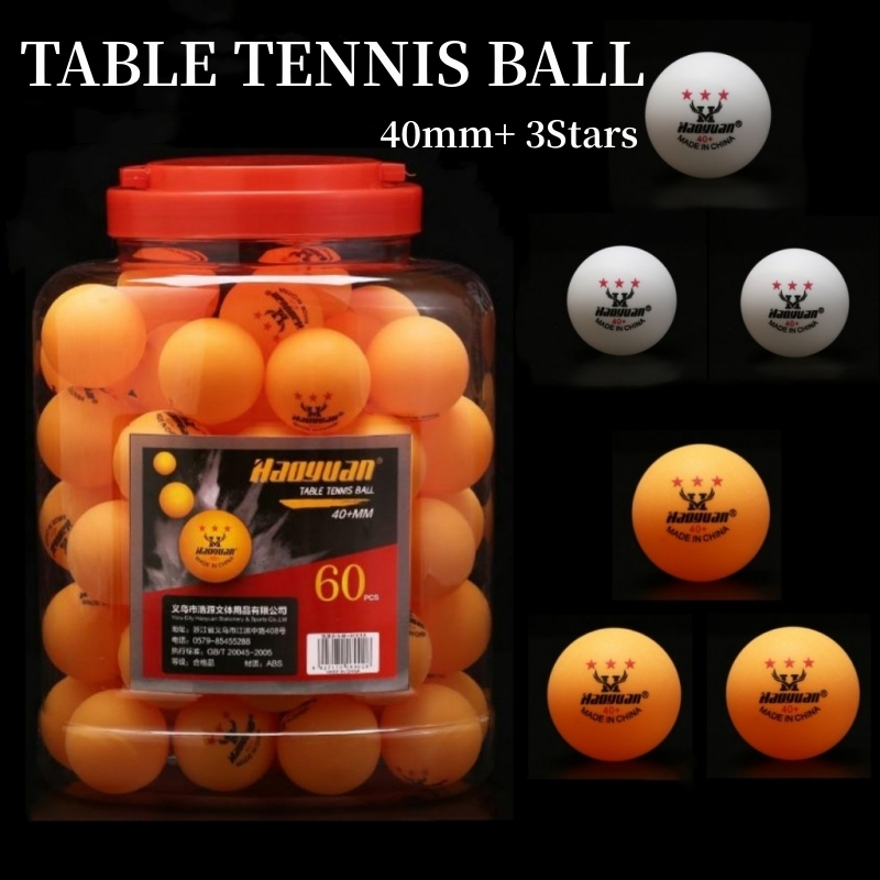 10/60pcs Table Tennis Ball 3 Star 40+ Professional Training Ping Pong ...