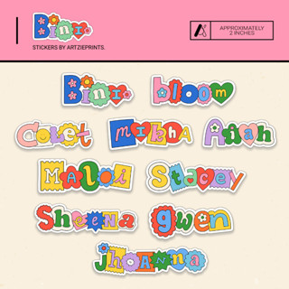 BINI Names Cutout Sticker Pack | Laminated Waterproof | For : Laptop ...