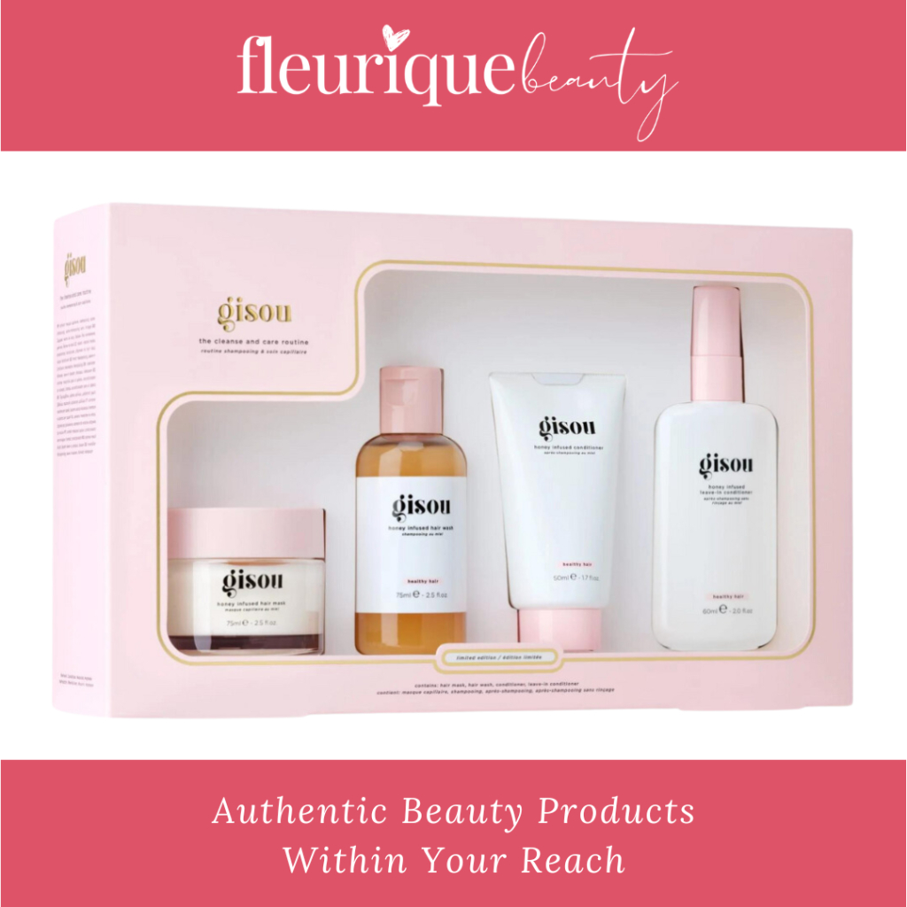 4-Piece Gisou Honey Infused Hydrating Cleanse & Care Hair Set | Shopee ...