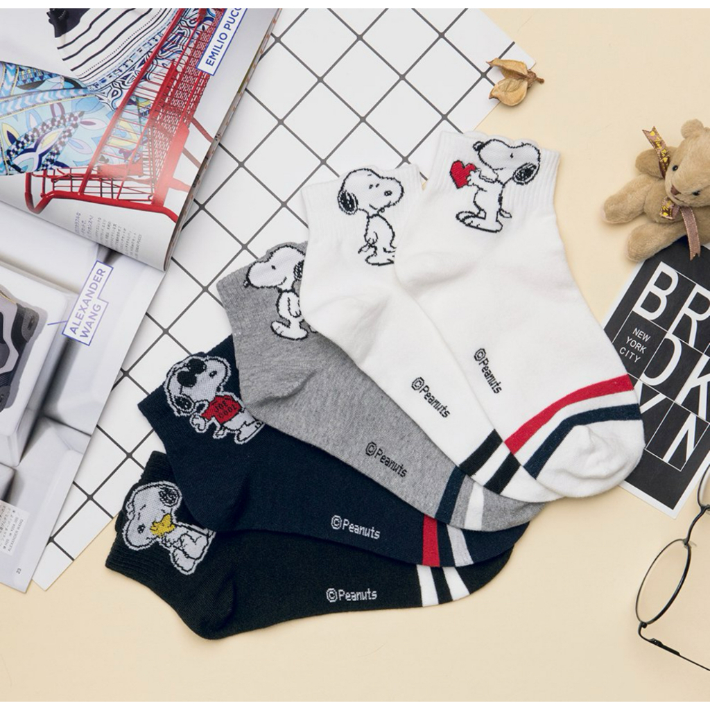 Korean Socks - Snoopy Ankle Socks - Iconic Socks | Shopee Philippines