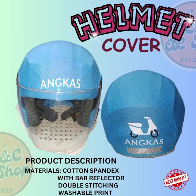 ANGKAS HELMET COVER BLUE | Shopee Philippines