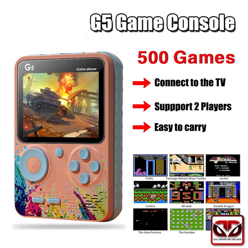 D&D G5 Game Console 500 Games Screen Mini Retro Video Gaming Console ...
