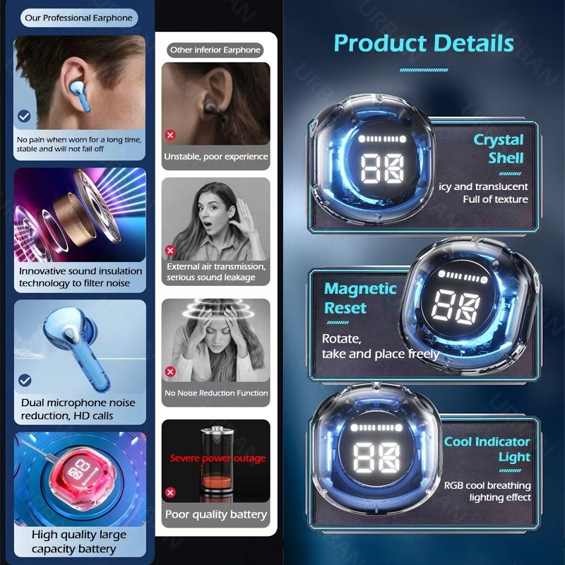 Ultrapods Pro Bluetooth Earphone With Microphone Waterproof Earbuds ...