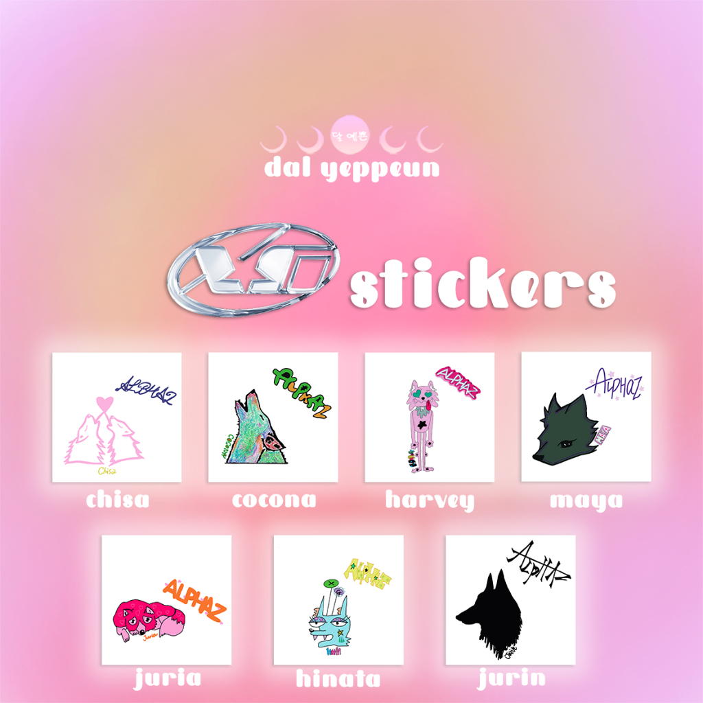 XG (Japanese Girl Group) Stickers for laptops, planners, journals, etc ...