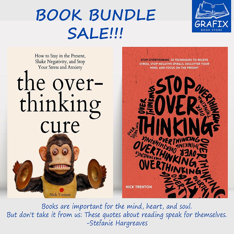 The Overthinking Cure x Stop Overthinking by Nick Trenton (paperback ...