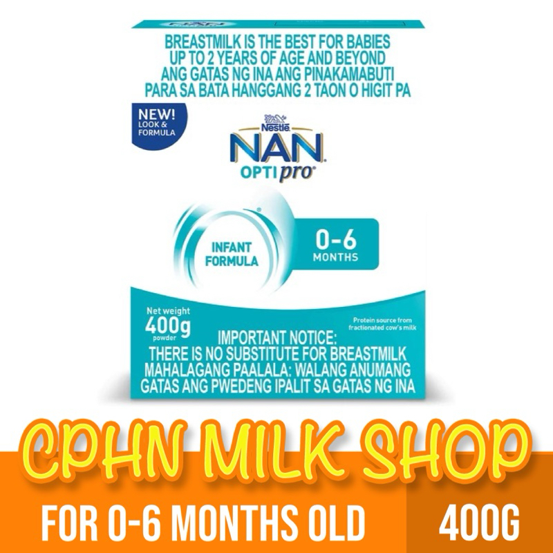 NAN® OptiPro® One 400g for 0-6 Months Old Infant Formula | Shopee ...