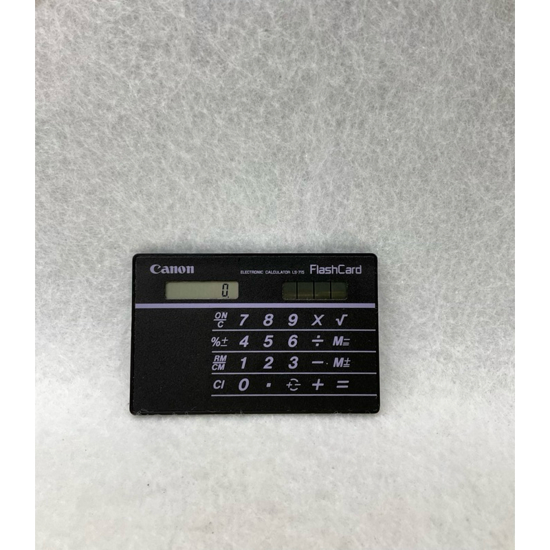 Canon FlashCard Solar Powered Calculator LS-715 | Shopee Philippines
