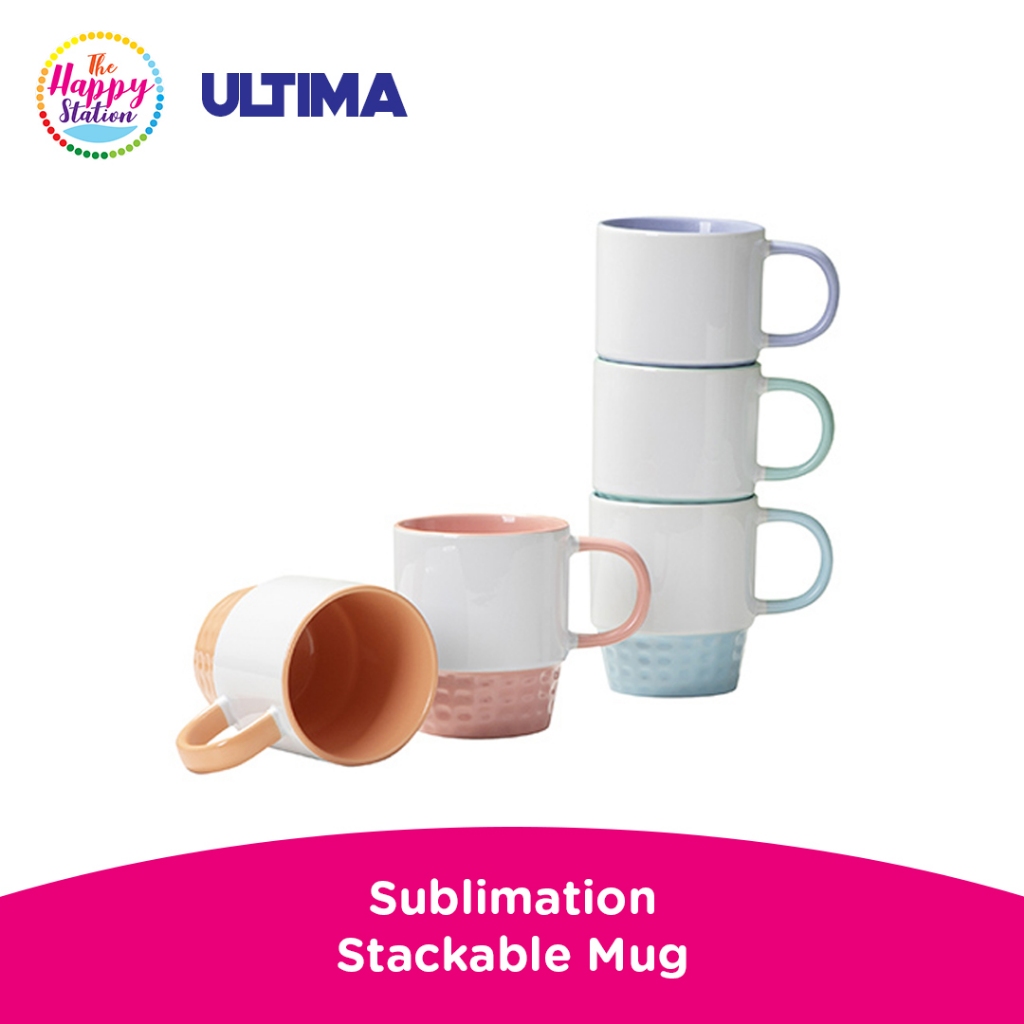 ULTIMA | Sublimation Stackable Inner & Handle Color Mug, 10oz/300ml ...