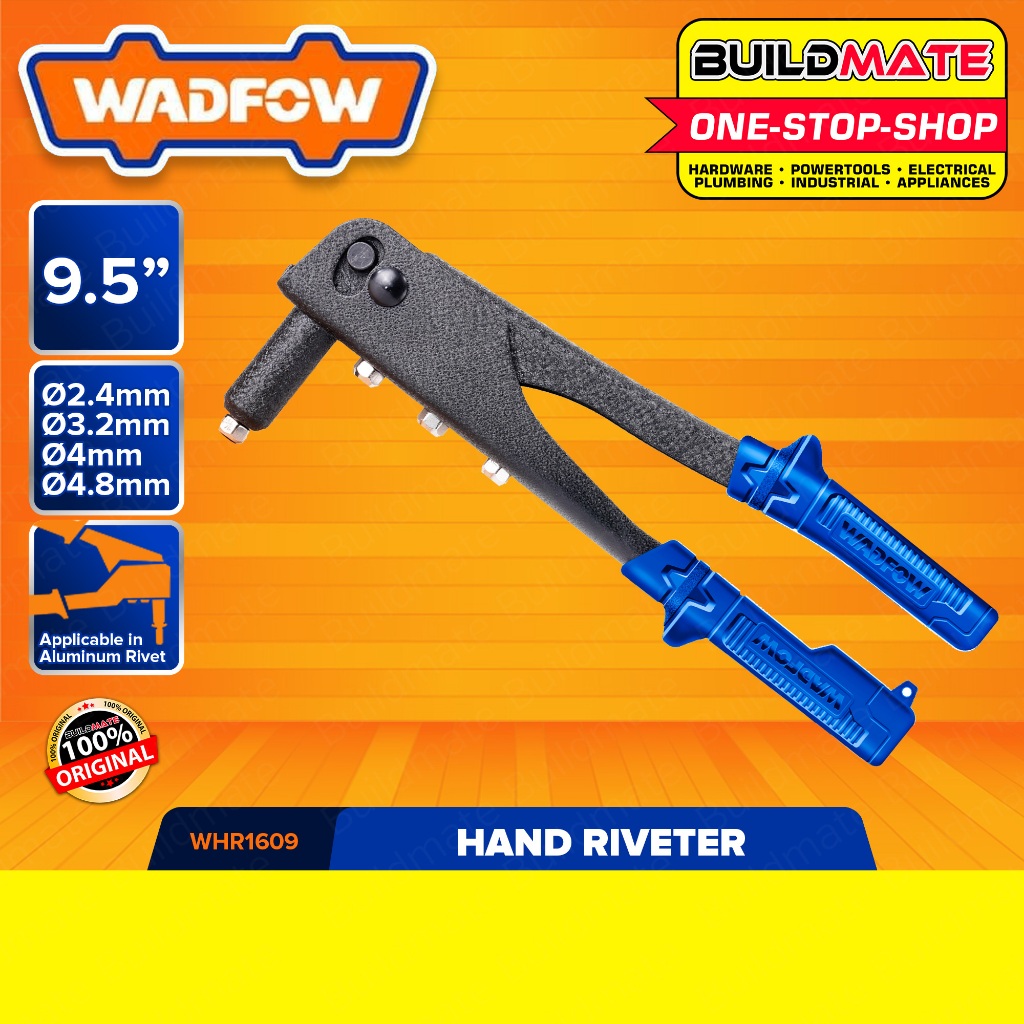 Buildmate x WADFOW Hand Riveter 9.5" Inch Rivet Gun Fastener Gun Rivet ...