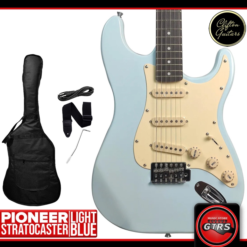 Clifton Stratocaster Pioneer Series - Electric Guitar w/ FREE ...