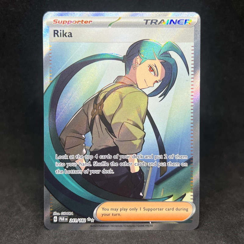 Pokemon TCG Rika Full Art Secret Rare 241/182 2023 Scarlet & Violet ...