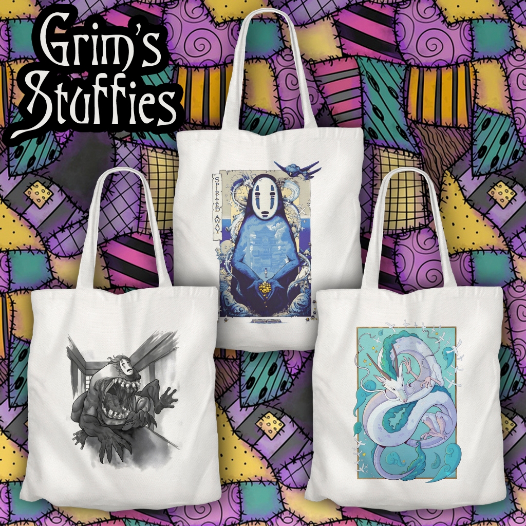 Spirited Away Tote Bag + Studio Ghibli Tote Bag, No Face, Haku ...