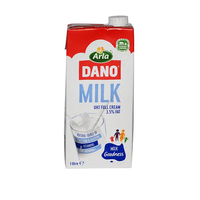 Arla Milk Goodness Full Cream Milk Arla Dano Full Cream Milk 1 Liter ...
