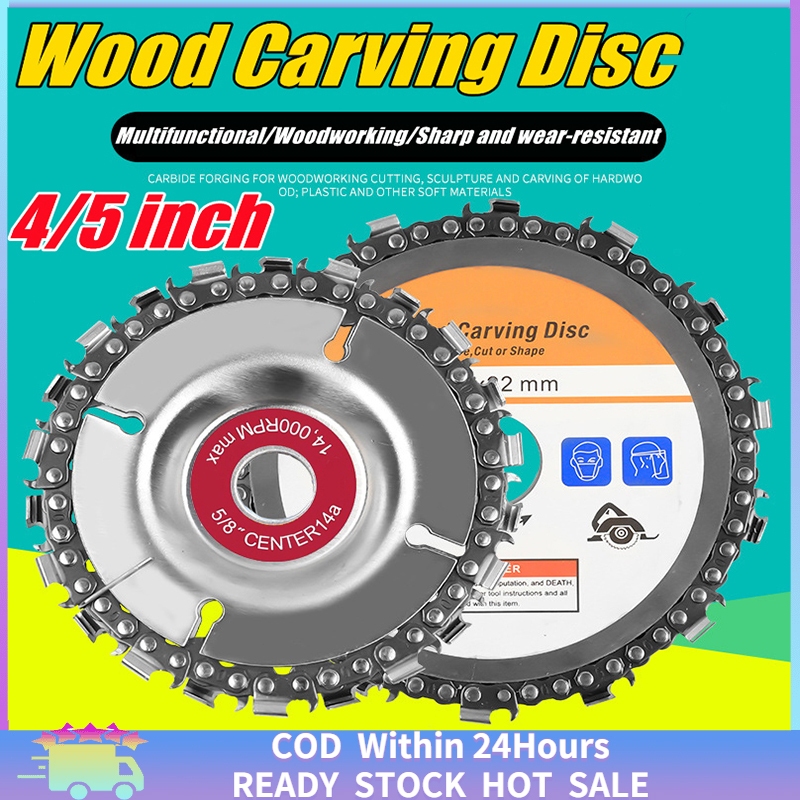 4/5Inch Grinder Wood Carving Chain Saw disc Grinder Cutting Shaping ...