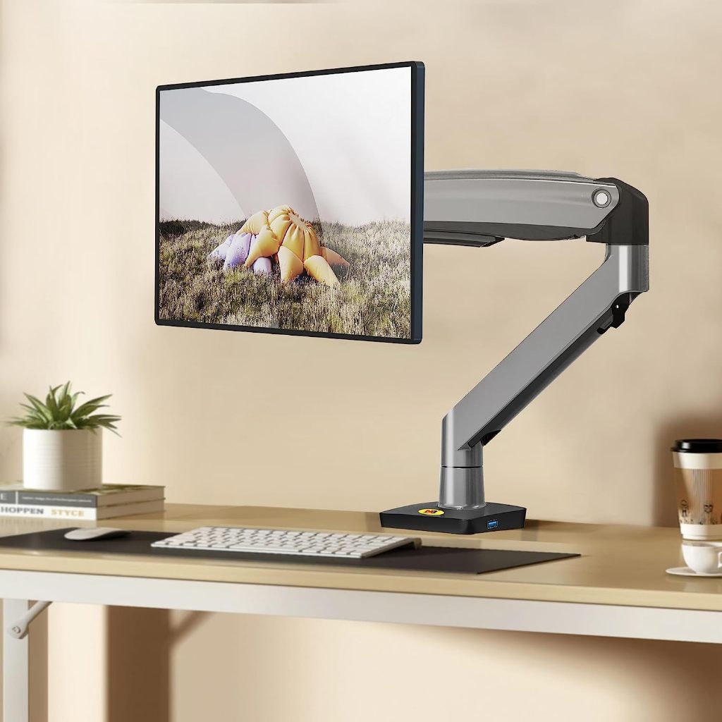 NB North Bayou G70 Single Monitor Arm Mount Stand Gas Strut USB 3.0 ...