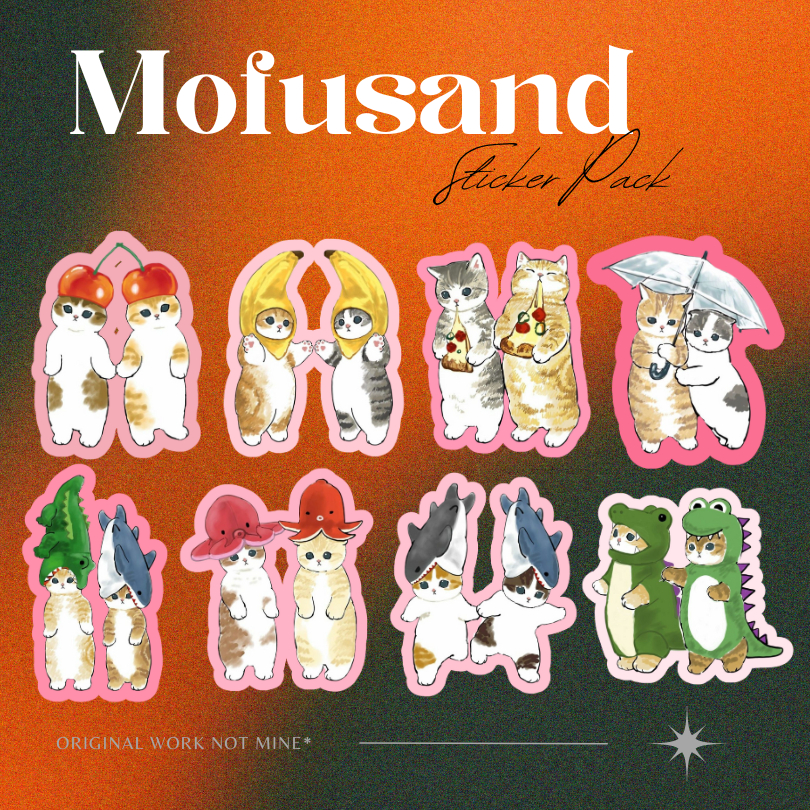 Mofusand Cat Matte Sticker | Shopee Philippines