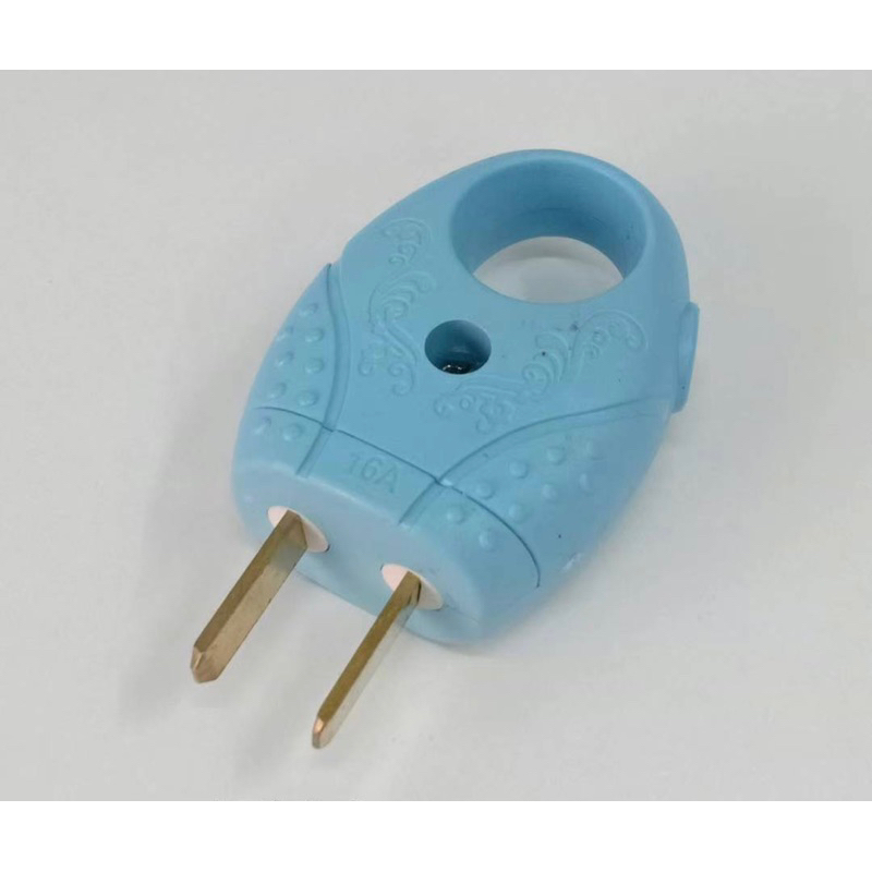 Blue secondary power plug 16A pure copper core anti-drop plug with ring ...