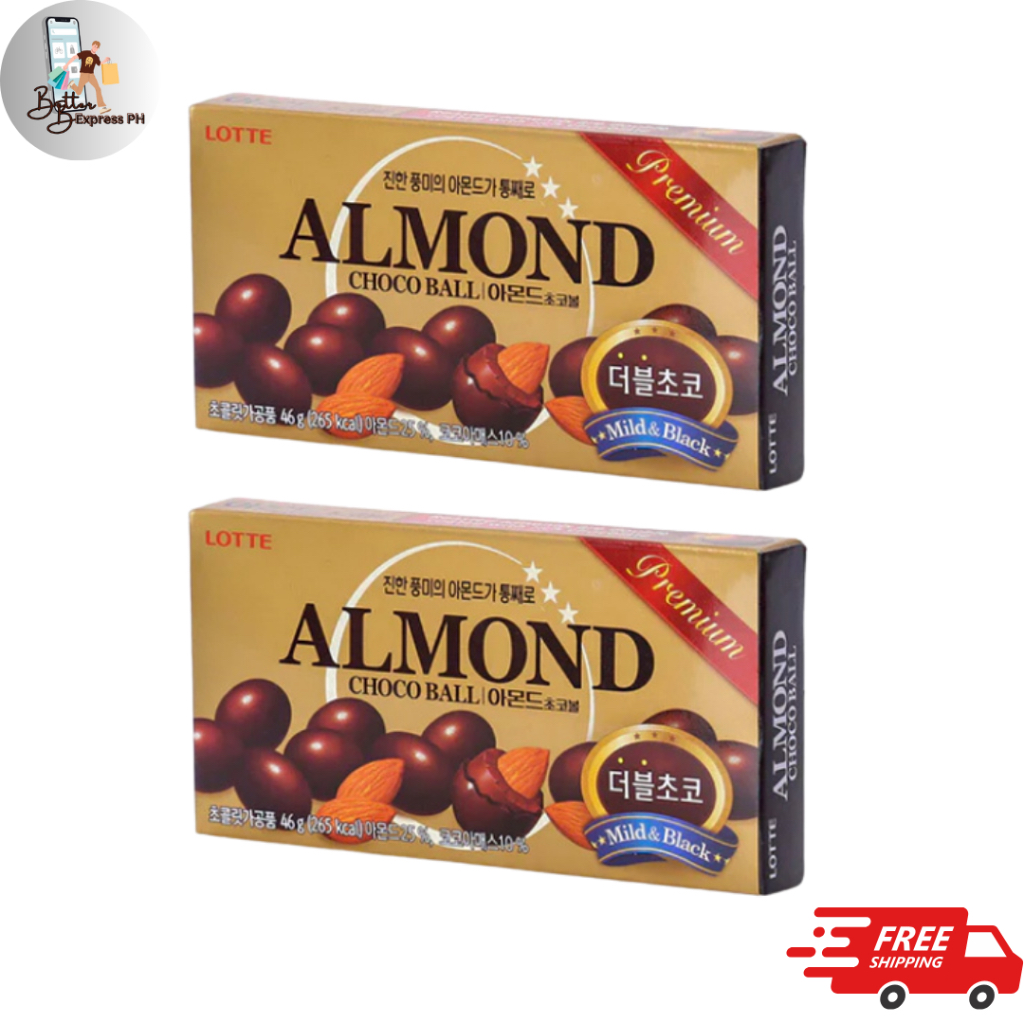 Lotte Korean Authentic Almond Choco Ball 46g | Shopee Philippines