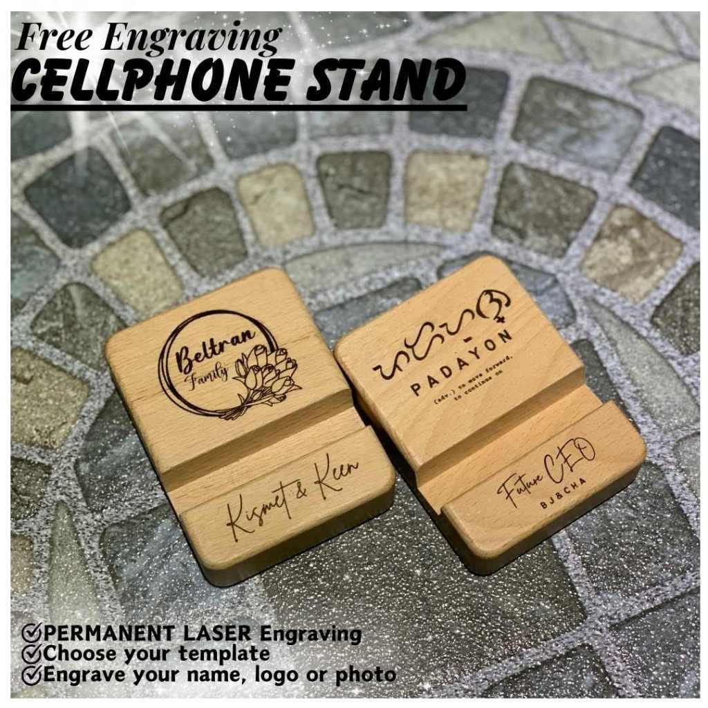 Personalized Laser Engraved Phone Stand for souvenirs giveaways ...