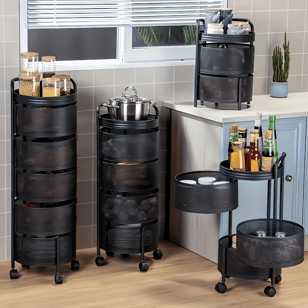 3-4-5 layer multifunctional removable rotating kitchen fruit and ...