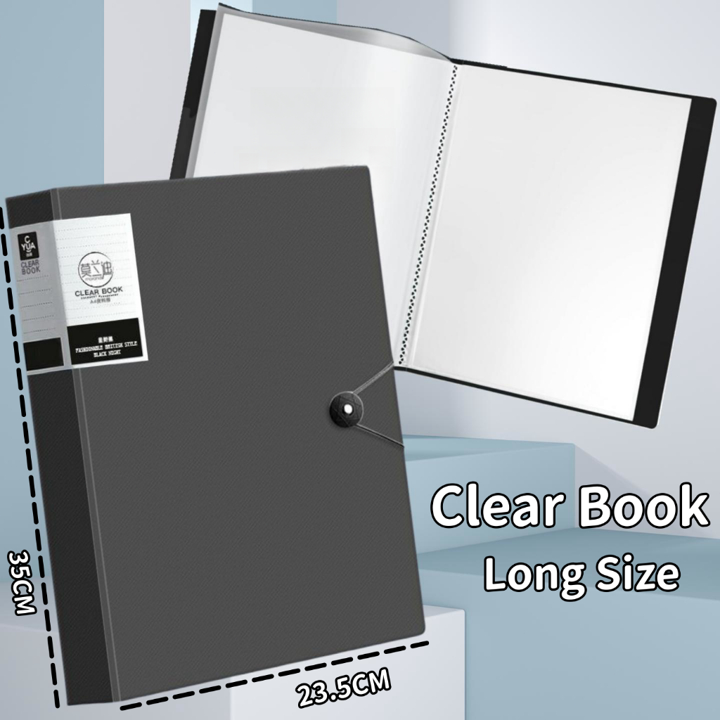 Clear Book Long Clear Folder Presentation Book Long Clear File Art ...