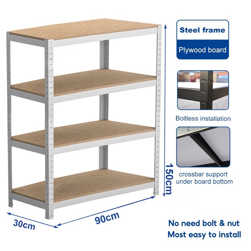 【Load 700KG】Adjustable Height Steel Rack Metal Boltless Rack 5/6 Layer ...