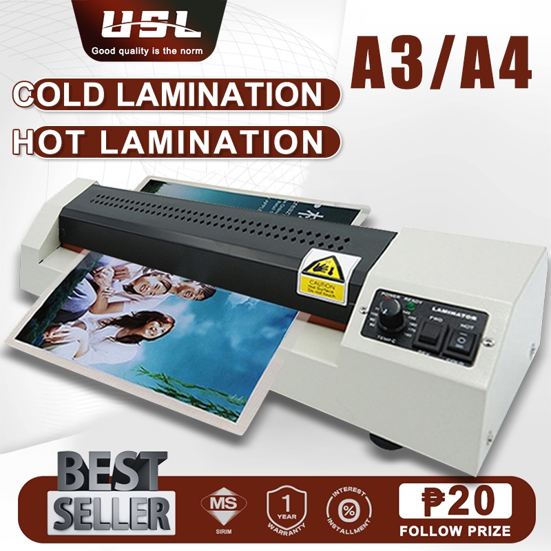 Laminator Machine A3/A4 Size (COLD/HOT/REVERSE) 220V Hot And Cold Heavy ...