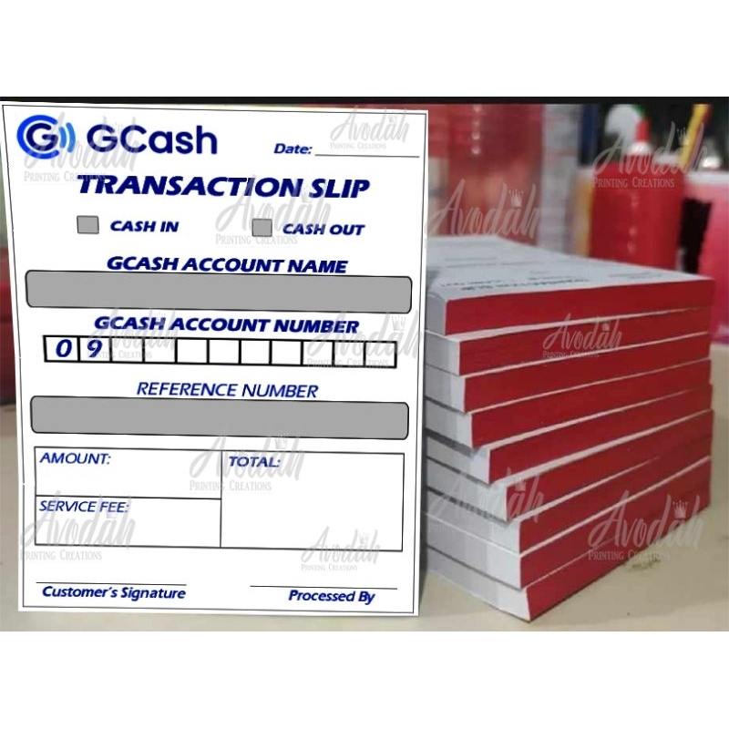 Gcash Transaction Slip 70gsm 40sheets | Shopee Philippines