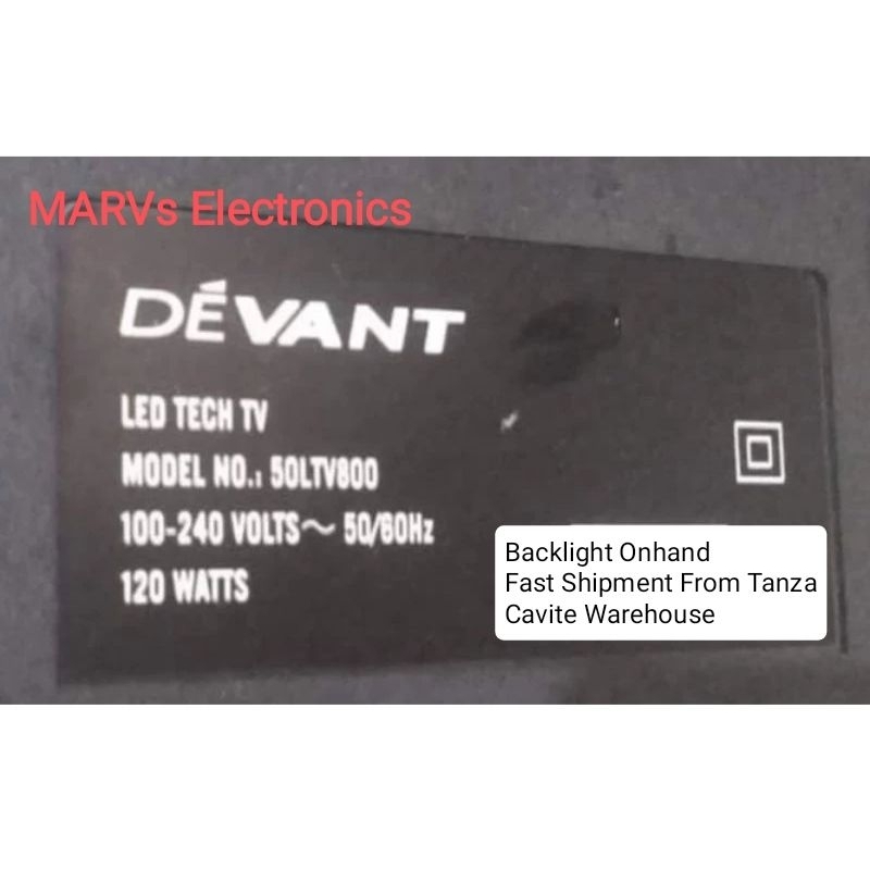 Backlight Set 50inch Devant 50LTV800 smart tv 11strip EB BRANDNEW ...
