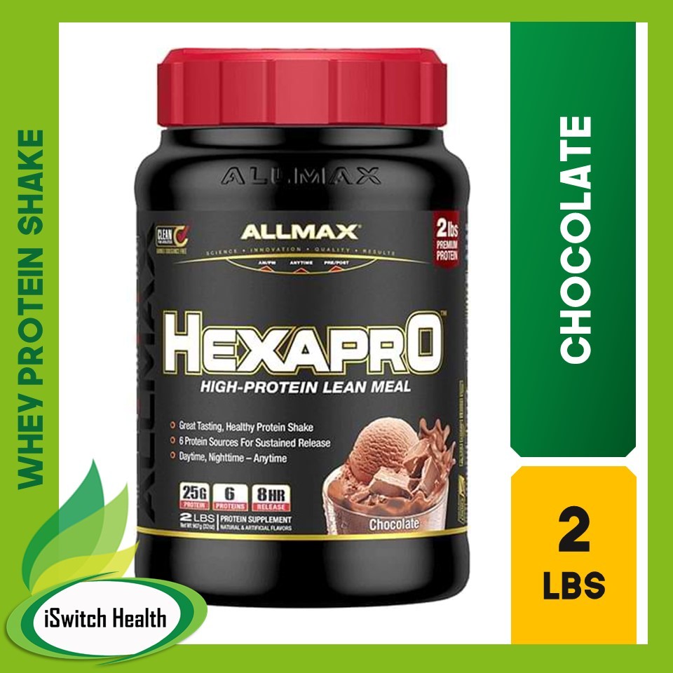 AllMax Nutrition Hexa Pro Ultra Pemium Protein Blend - Chocolate - 2lbs ...