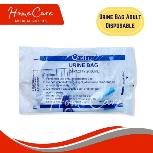 ORMED Urine Bag Adult Disposable 2000ml | Urine Bag Adult (2000ml ...